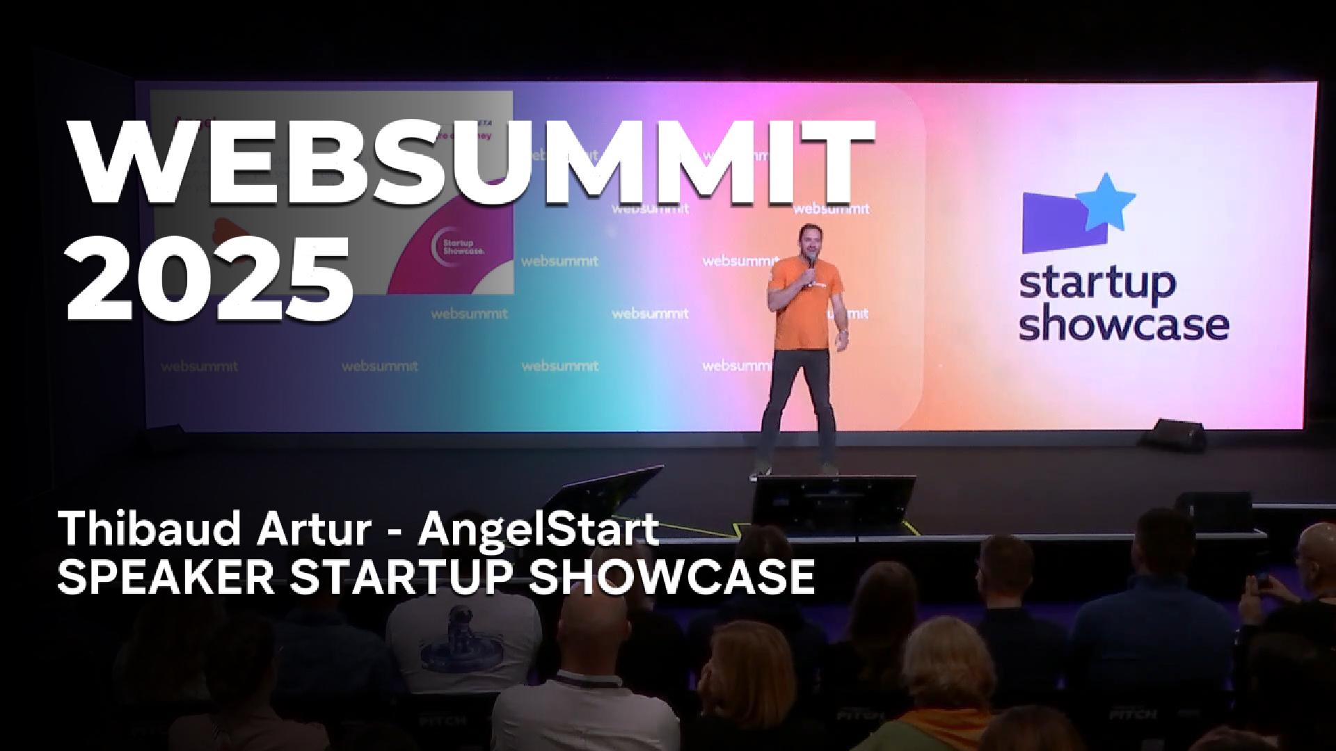 Angelstart selectionné au startup showcase websummit